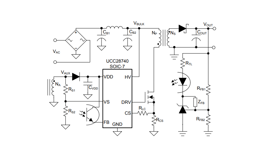 UCC28740/Q1 Flyback Controllers - TI | Mouser
